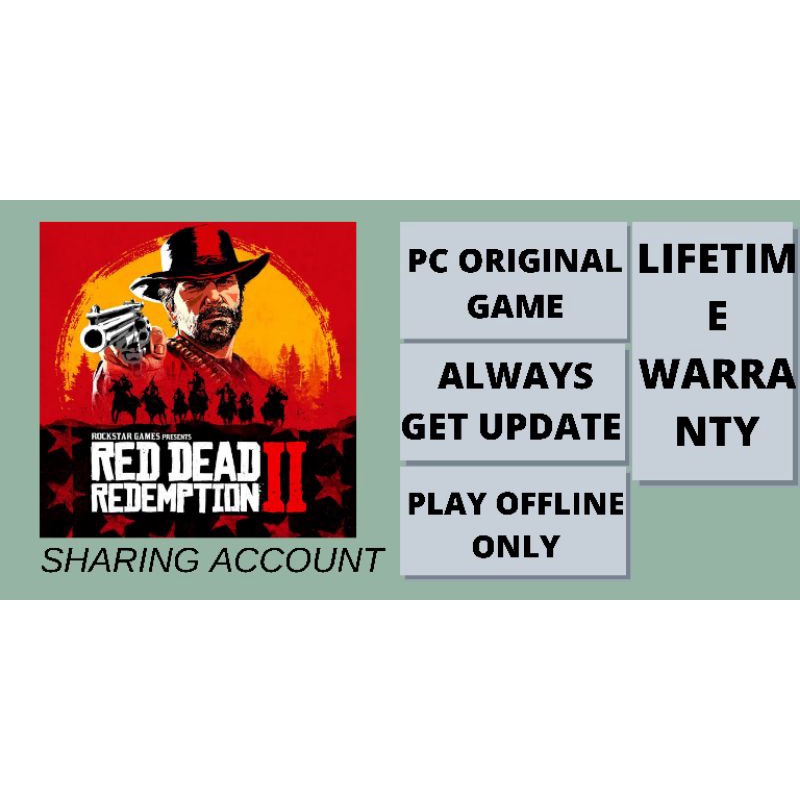 Jual RED DEAD REDEMPTION 2 ORIGINAL GAME PC | Shopee Indonesia