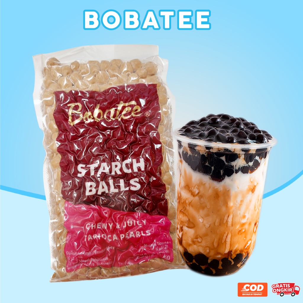 Jual BOBATEE / BOBA PEARL TAPIOCA / BOBATE ORIGINAL / BOBA PEARL 1 KG ...