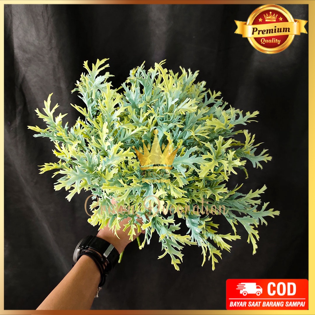 Jual Daun ACC Rumput Laut Cabang 5 Tanaman Hias rumput hias plastik ...