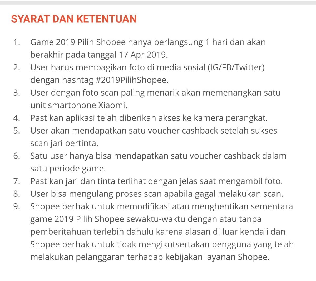 Scan Pilih Shopee
