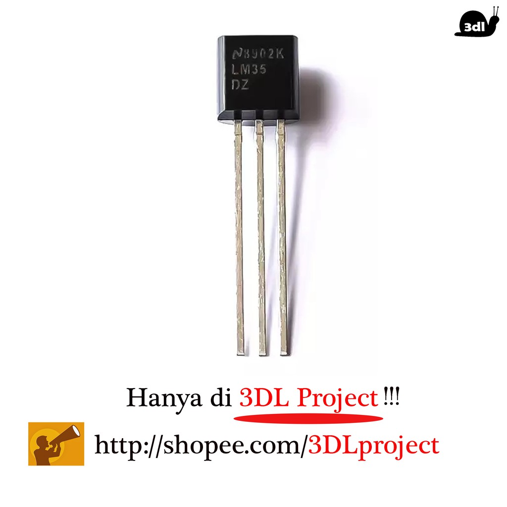 Jual SENSOR SUHU LM35 LM 35 LM35DZ TO-92 | Shopee Indonesia
