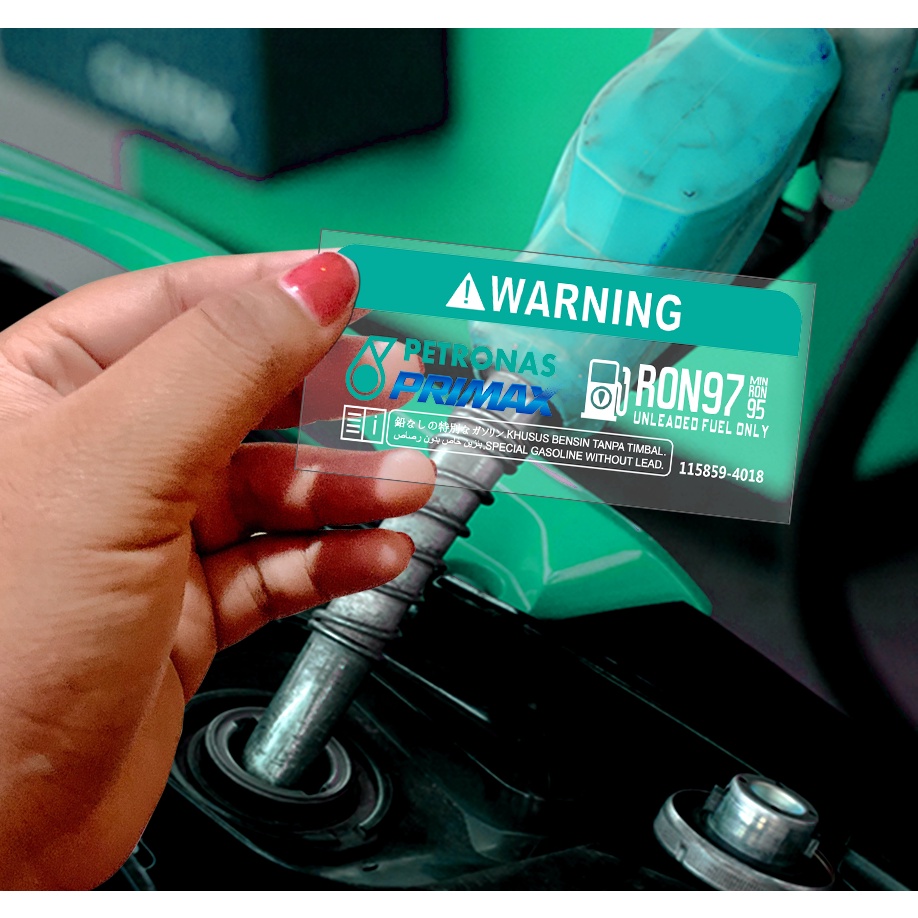 Jual Stiker TRANSPARAN Tangki Bahan Bakar RON Pertamax Tubo Petronas ...
