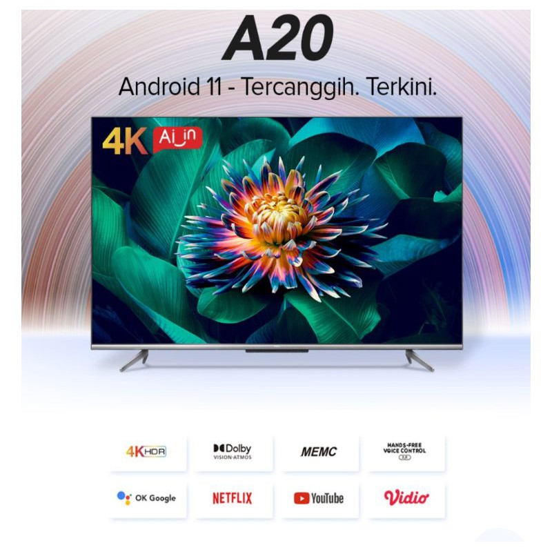 Jual TV TCL A20 50 inch Smart TV with Android 11.0 - 4K UHD - Dolby ...