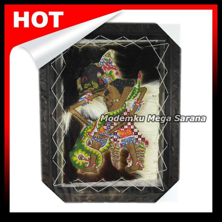 Jual Lukisan Wayang Kulit Bratasena Brotoseno Kulit Kambing - 44X34 Cm ...