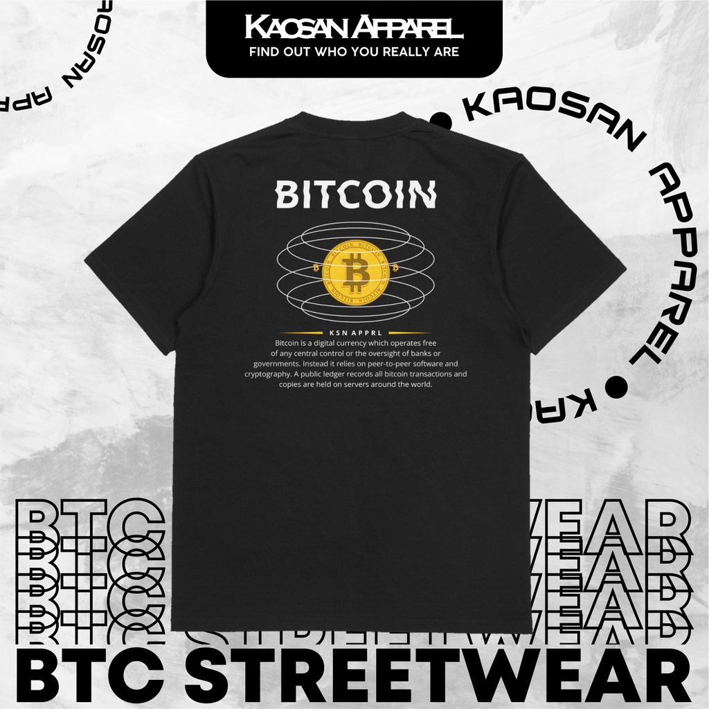 Jual Kaos Crypto "Bitcoin Streetwear" - Kaos BTC/Ethereum/Arbitrum ...