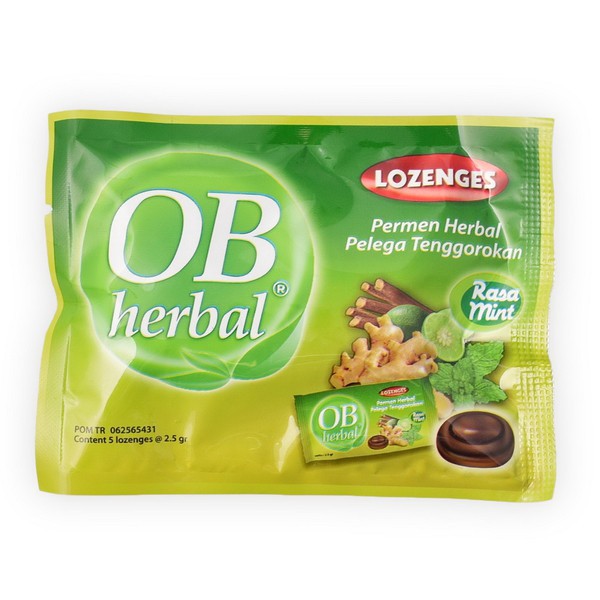 Jual OB HERBAL LOZENGES MINT 2.5GR / PERMEN / MEREDAKAN BATUK ...