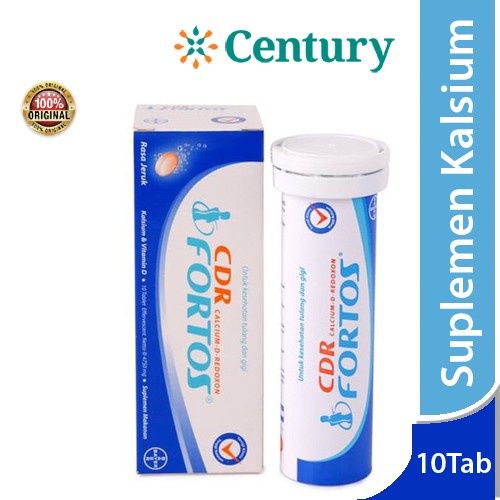 Jual CDR Fortos Suplemen Kalsium 10 Tablet / Vitamin / Kalsium ...