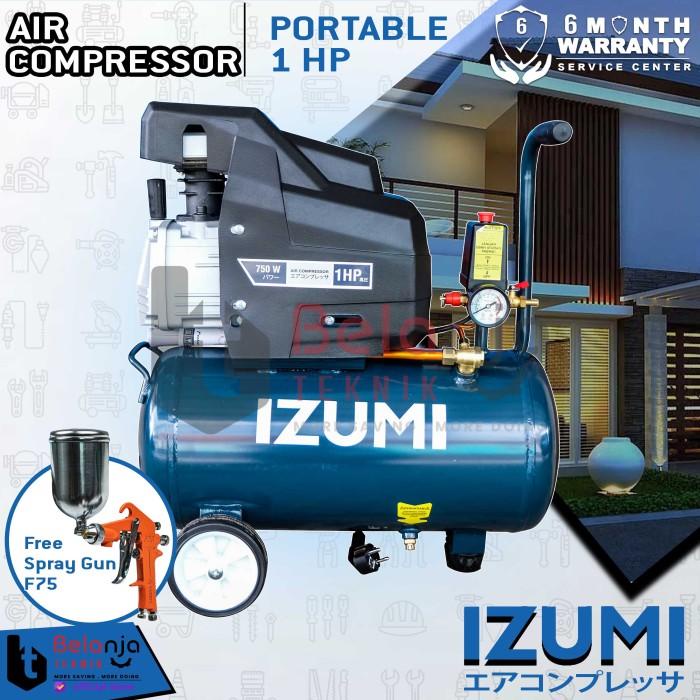 Jual Pompa Izumi 1 Hp 25 Liter Air Compressor Kompressor Portable Izumi ...