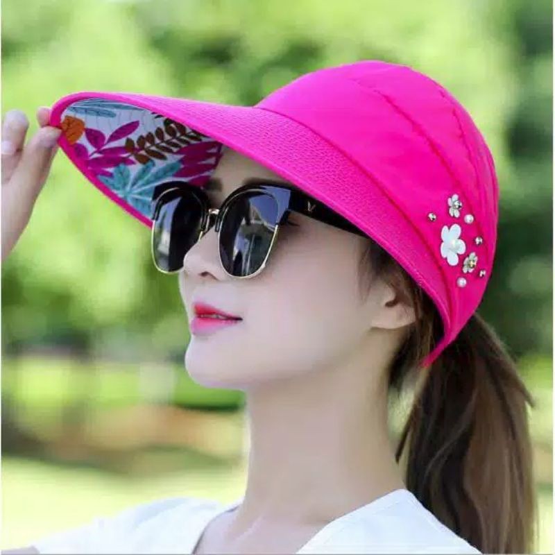 Jual Topi sepeda Pantai Out Door Tennis Foldable Hat Sport Topi Tenis ...