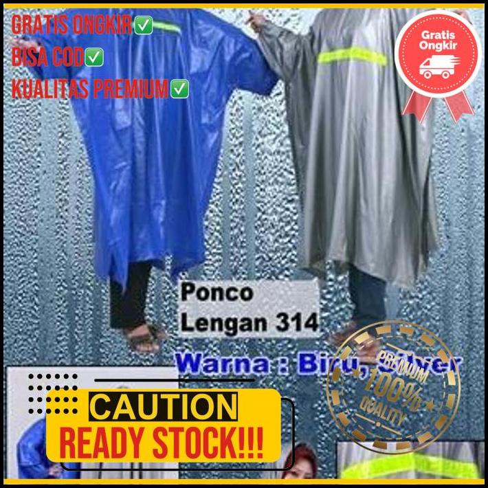 Jual Mantel Hujan Jas Hujan Model Ponco Dengan Lengan Merek Gajah ...