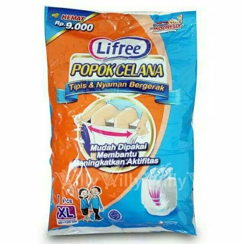 Jual Lifree Pants Popok Dewasa Tipis Nyaman Sachet Size XL / 1 pcs | Shopee Indonesia