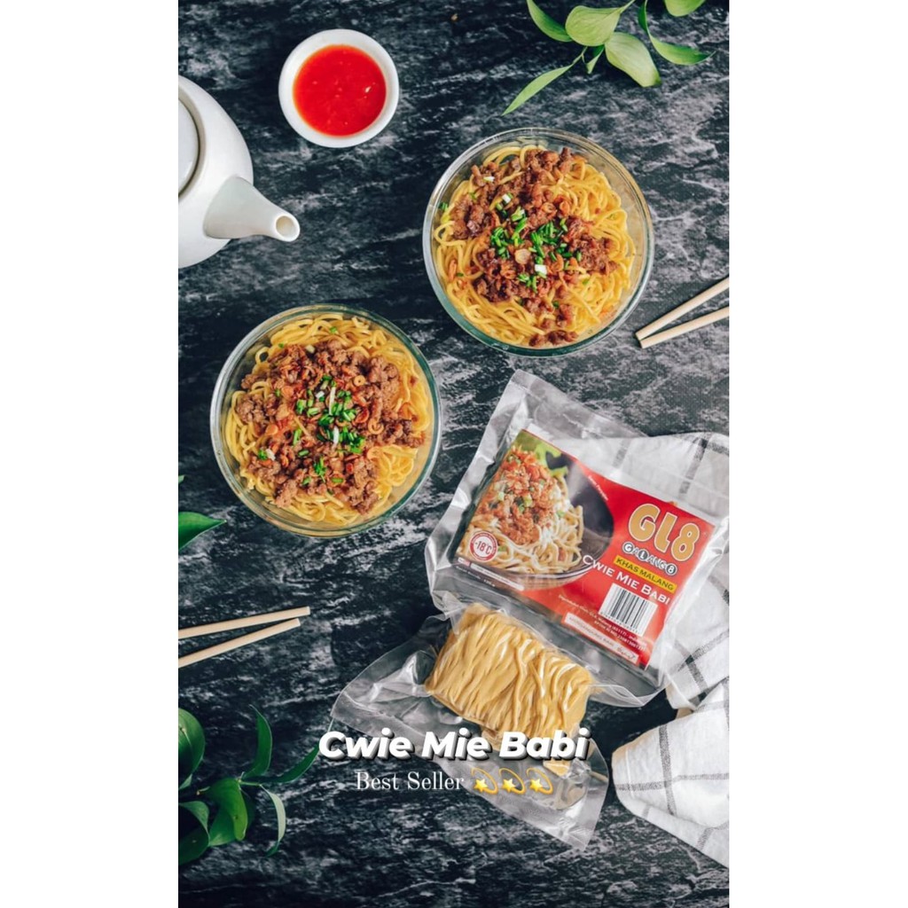 Jual Bakmie Babi / Cwie Mie Babi (isi 2 porsi) / Frozen food GL8- non halal | Shopee Indonesia