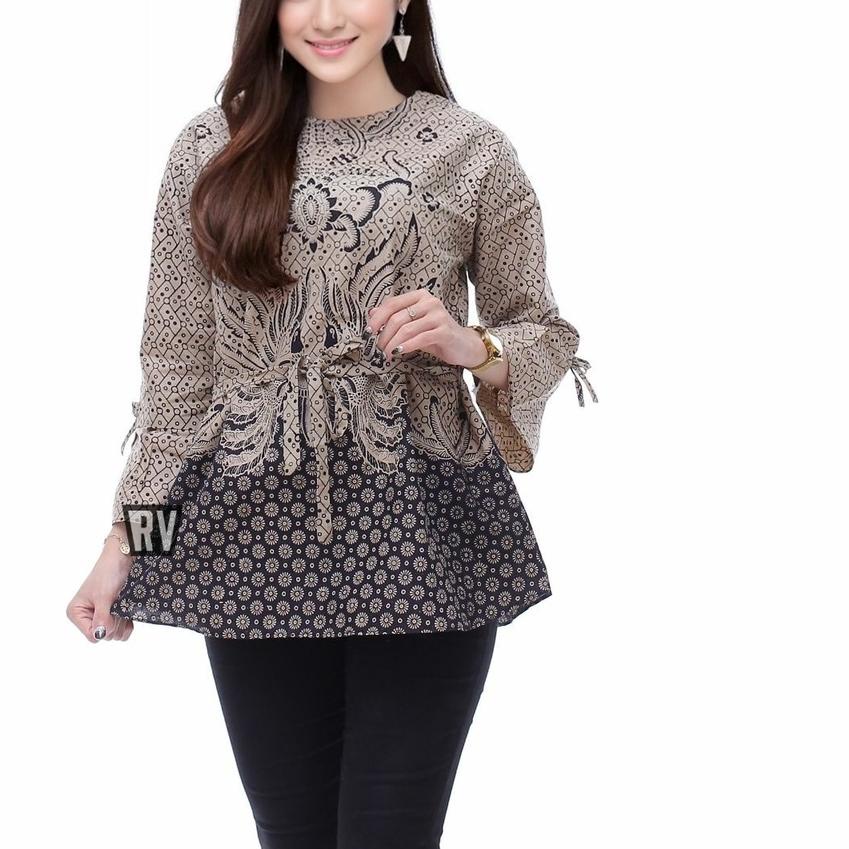 Jual ™ Atasan Batik Wanita blouse blous blus ukuran M L XL XXL ButikDian | Shopee Indonesia