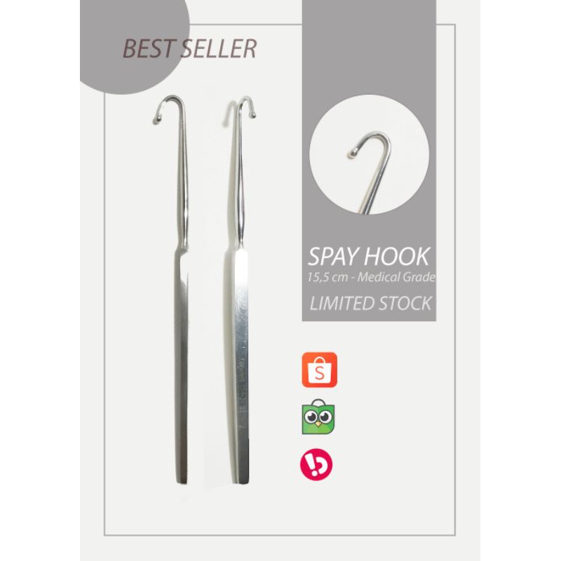 Jual Spay Hook | Vet Spay Snook Hook | Spay Retractor | Instrumen Bedah ...