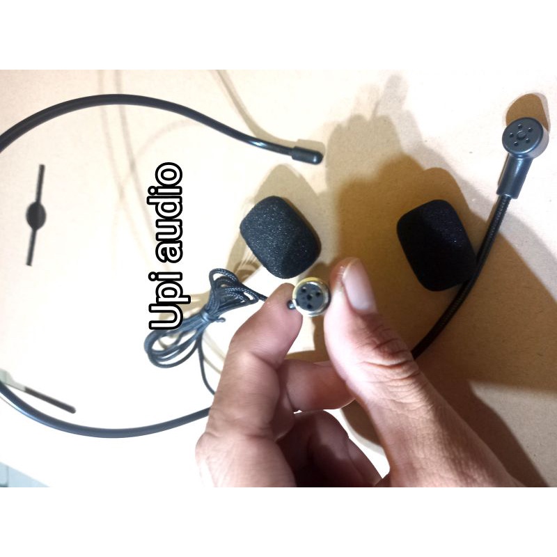Jual mic headset untuk shure 4pin micriphone bando headset | Shopee ...