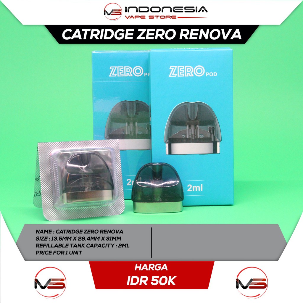 Jual Authentic Catridge ZERO RENOVA Coil Pod Closed System | Shopee ...