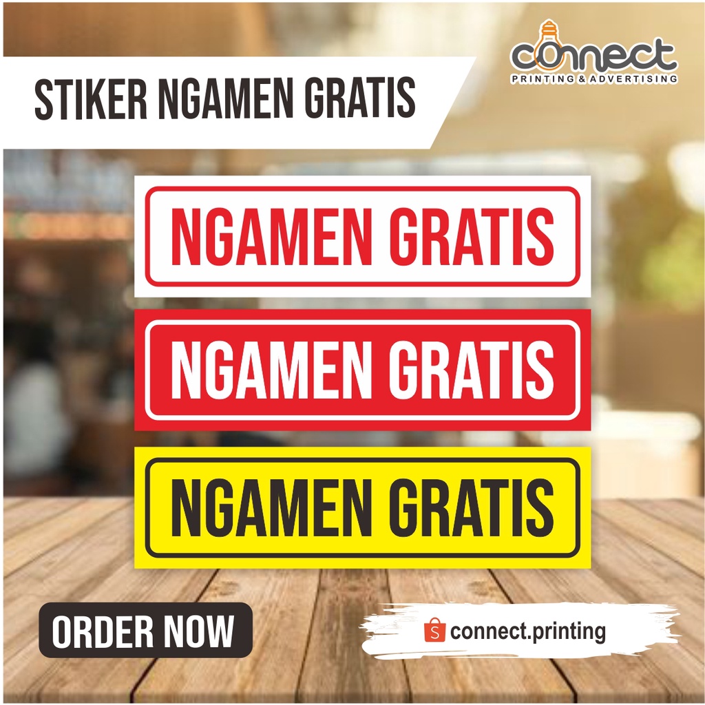 Jual Stiker Ngamen Gratis, Stiker Peringatan, Stiker Warning, Bahan ...