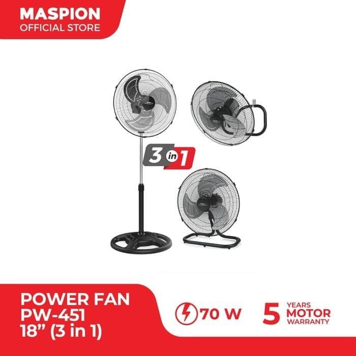 Jual Maspion Power Fan 18" PW-451 (3 In 1) | Shopee Indonesia