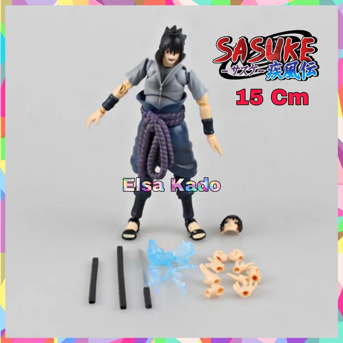 Jual Shf Naruto Shippuden Action Figure Sasuke Uchiha Battle Ver ...
