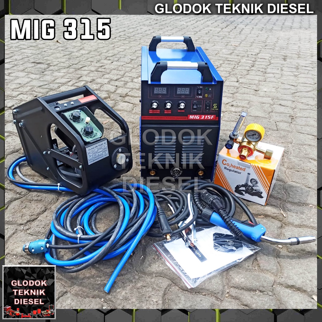 Jual Mesin Las MIG315 MIG 315 CO2 + Wire Freeder TERBAIK 3 PHASE | Shopee Indonesia
