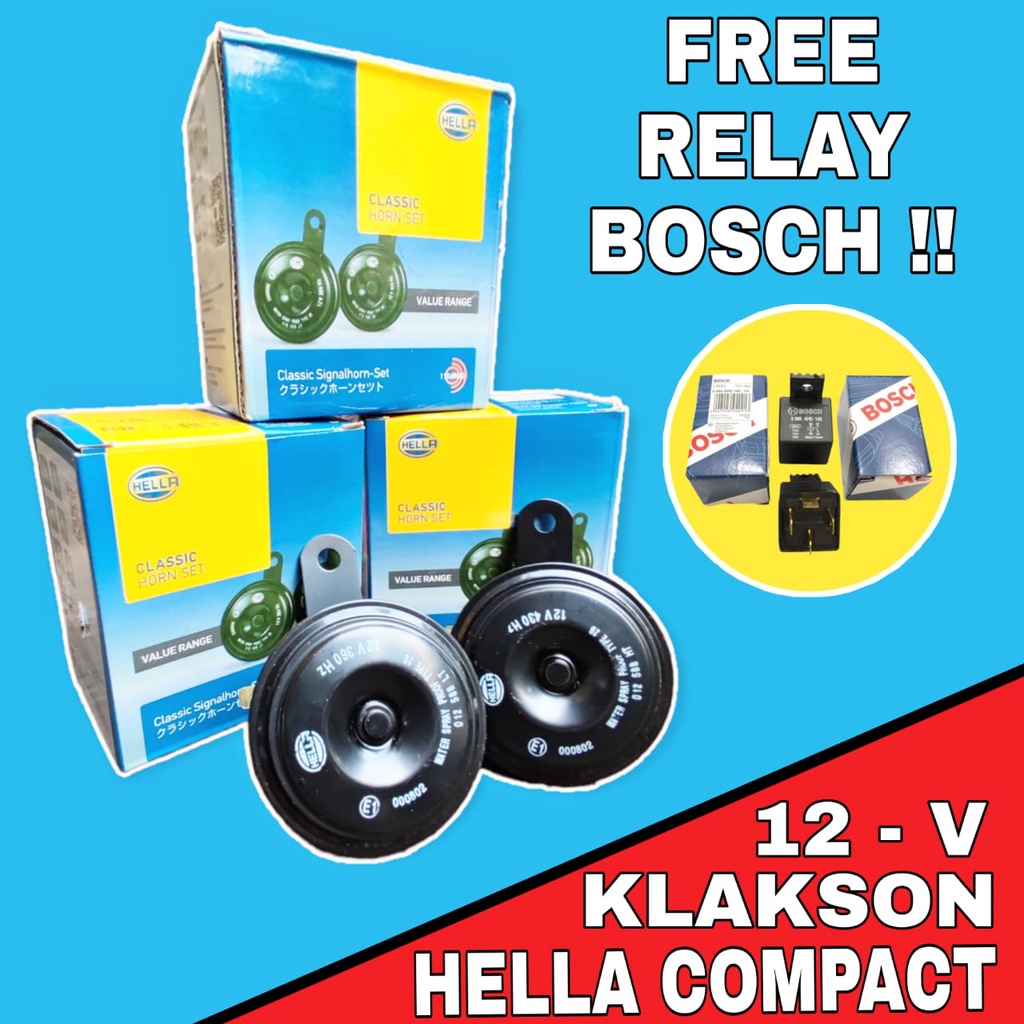 Jual FO Spesial HELLA KLAKSON-COMPACT HORN 12V atau KLAKSON HELLA STYLE ...