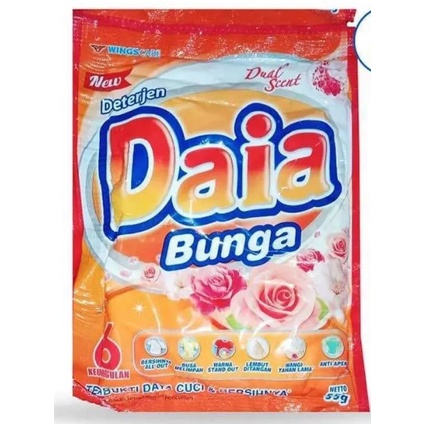 Jual DAIA DETERJEN POWDER BUBUK SOFTENER 46 GR ROMANTIC PINK CLEAN FRESH FLORAL BLOSSOM LEMON ...