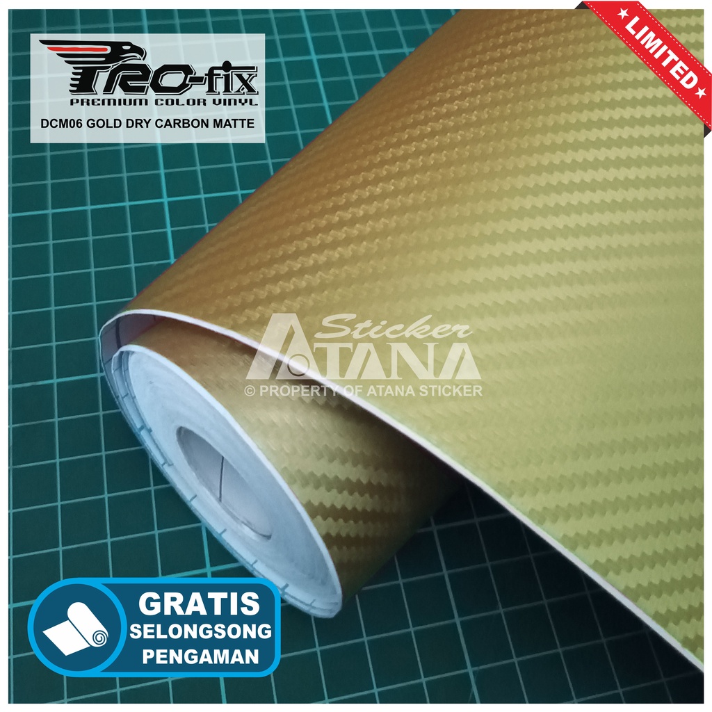 Jual Skotlet Gold Silver Carbon 3D Doff Stiker Karbon Fiber Emas Perak ...
