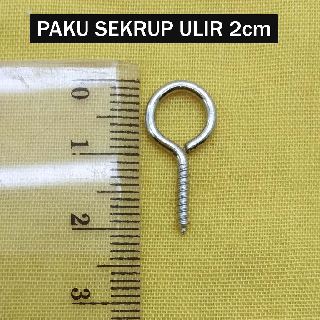 Jual Paku Sekrup Ulir Pengait Gantungan Hook. Harga Per GROSS | Shopee ...
