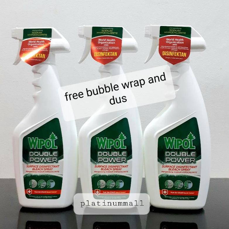 Jual wipol double power surface disinfectant bleach spray 500 ml (KODE ...