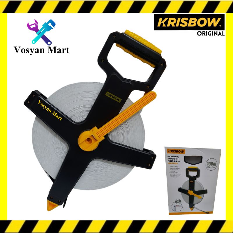 Jual Krisbow Meteran Gulung 100 Meter || Krisbow Meteran Fiberglass 100 ...