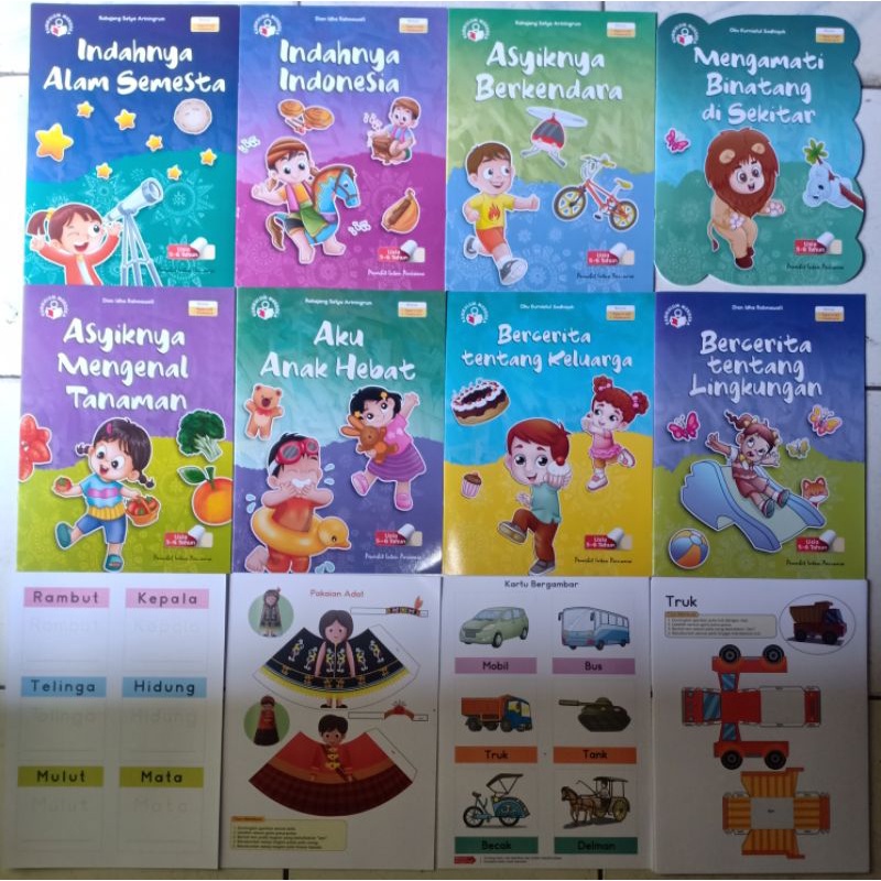 Jual Buku tema Kurikulum Merdeka TK A,TK B, RA | Shopee Indonesia