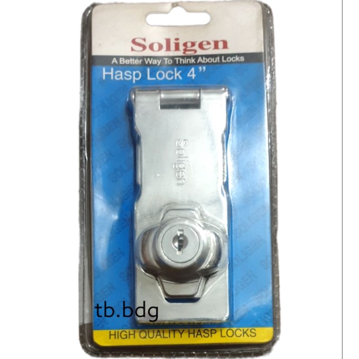 Jual Overval Kunci / Hasp Lock Soligen 4" / Overpal Operpal | Shopee ...