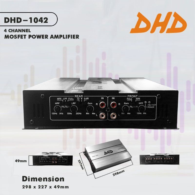 Jual Power Amplifier 4 Channel DHD 2200 watt 1042 | Shopee Indonesia