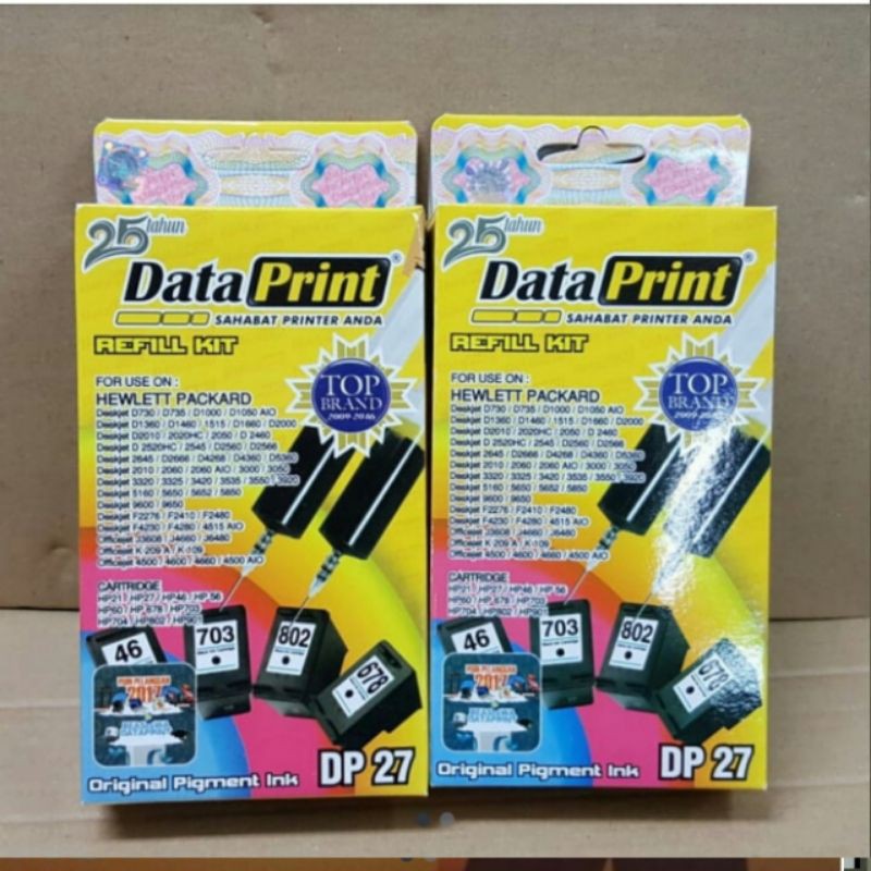 Jual Tinta Data Print Untuk Isi Ulang HP 27 Hitam | Shopee Indonesia