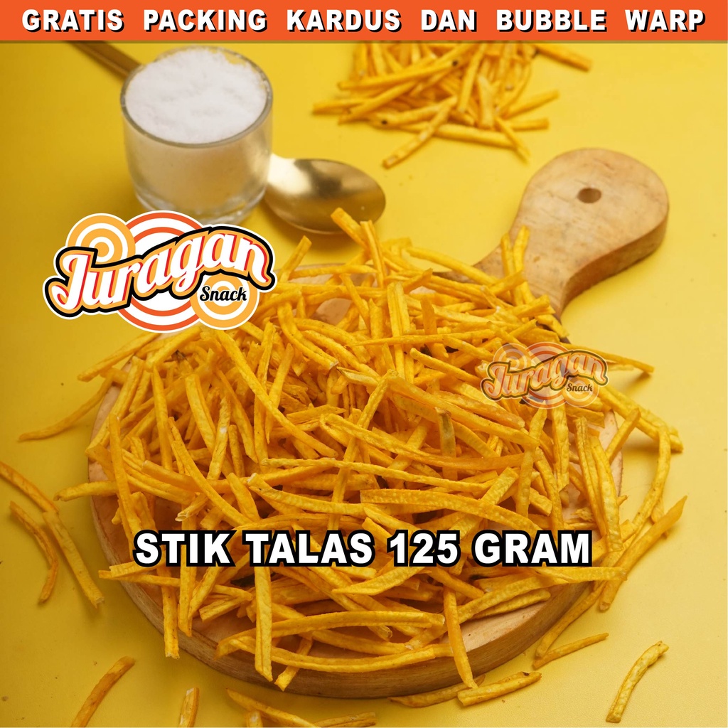 Jual STIK TALAS ASIN 125 gram snack kiloan makanan ringan jajanan ...