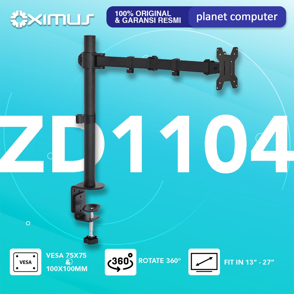 Jual BRACKET MEJA LCD LED TV 1 Monitor 13" - 27" OXIMUS HYDRA ZD1104 ...