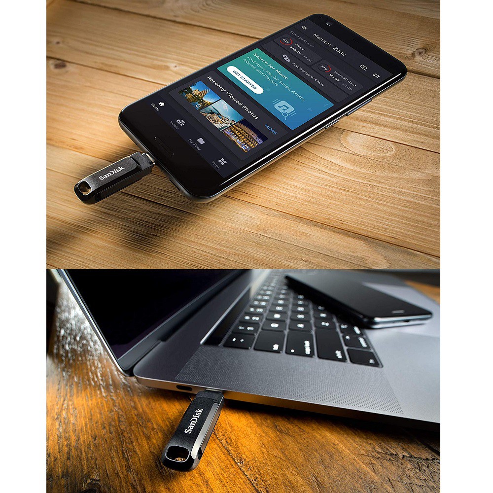 Jual Flashdisk OTG Type C 64GB SanDisk Dual Drive SDDDC3 - Garansi ...