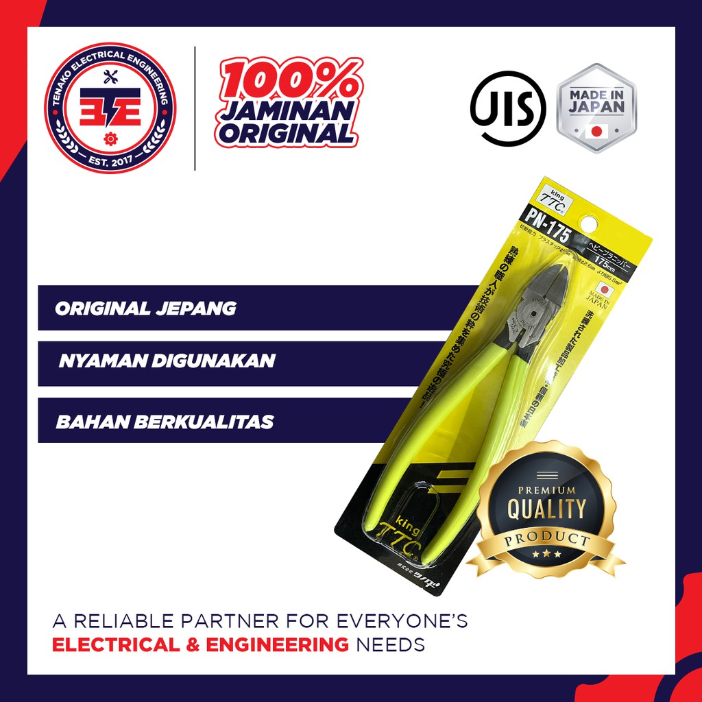 Jual Tang Potong Tsunoda 7 inch PN-175 KING TTC Original Jepang | Shopee Indonesia