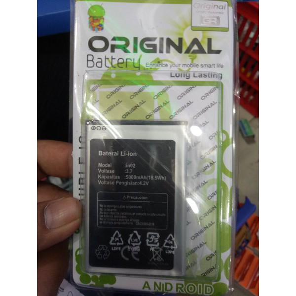 Jual DIJUAL baterai bolt Aquila Slim original oem in02 in 02 batre dobel power 5000mah battery ...