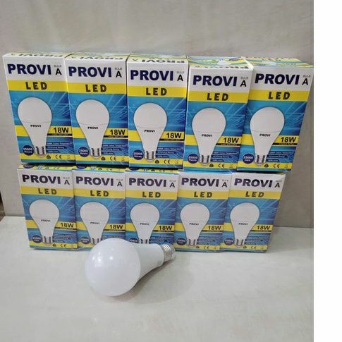 Jual Lampu Led PROVI Bulb A - 18 Watt ( Cahaya Putih) | Shopee Indonesia