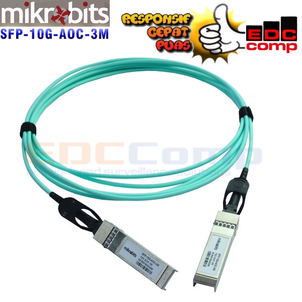 Jual Mikrobits SFP-10G-AOC-3M|SFP+ Active Optical Cable 10G 3M | Shopee Indonesia