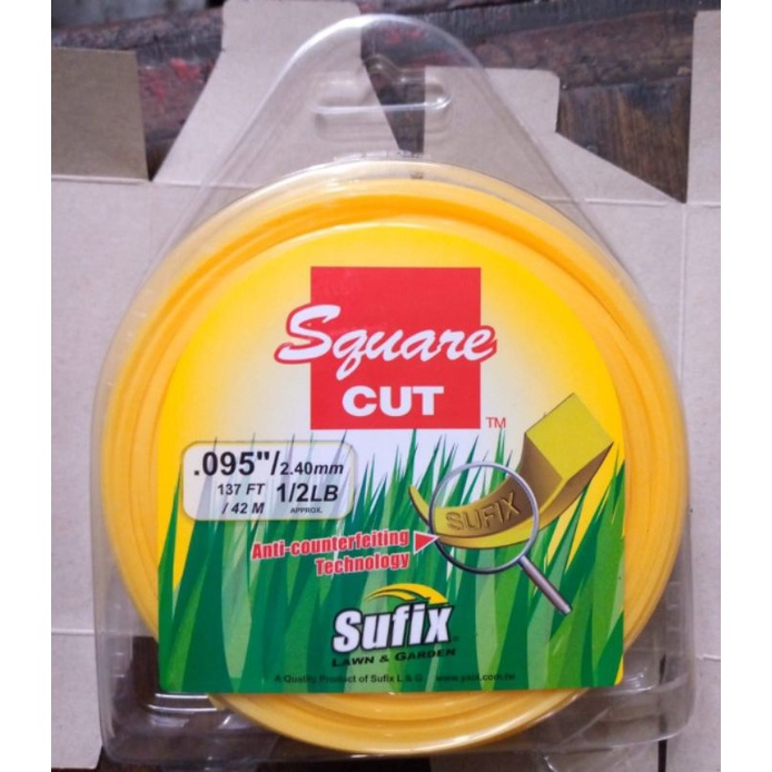 Jual SQUARE CUT - PISAU SENAR MESIN RUMPUT 1/2 LB (42 Meter) | Shopee ...