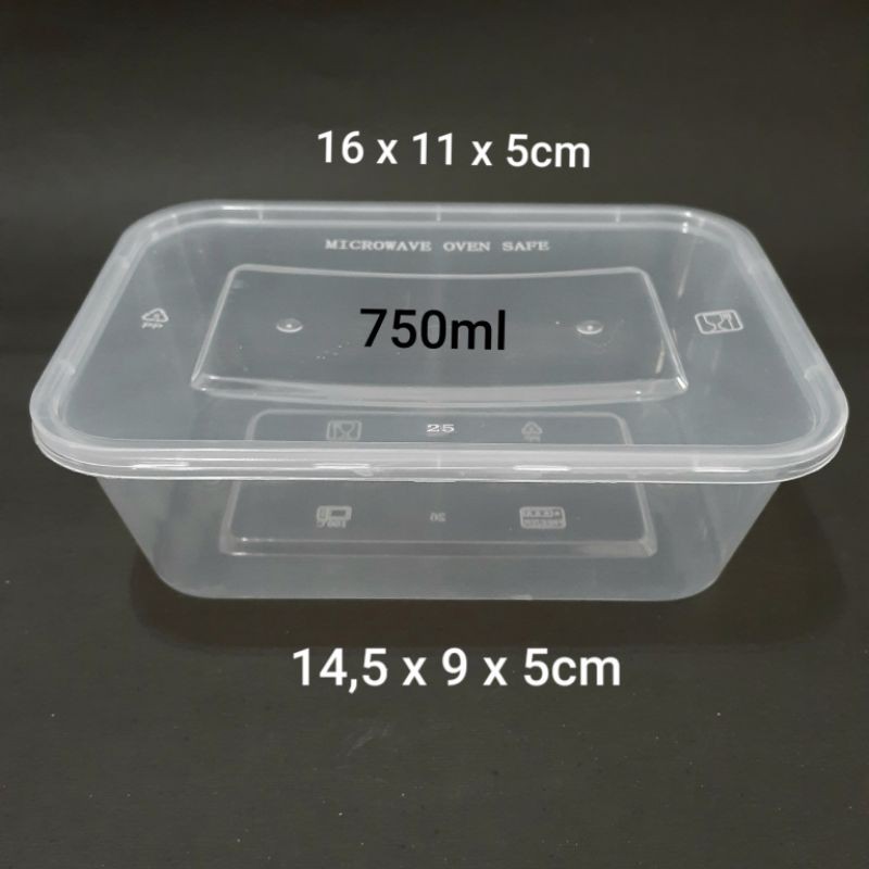 Jual DAPURMAMI 10 biji ThinWall 200 ml 250 ml 300 ml 500 ml 650 ml 750 ml 1000 ml Thinwall Sq ...