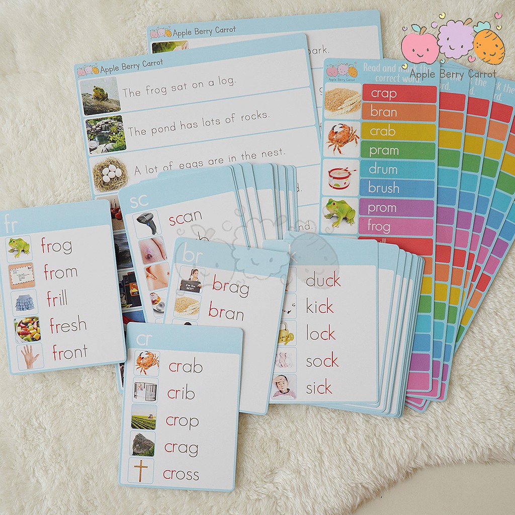 Jual CC CONSONANT BLEND - SETARA MONTESSORI BLUE SERIES - Phonics ...