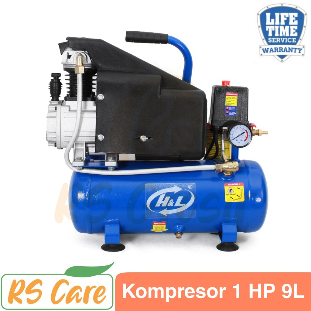 Jual Compressor Kompresor Angin Listrik Air Compressor 1 HP 9L | Shopee ...