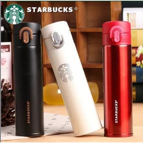 Jual Starbucks Tumbler Botol Minum 380ml Termos Stainless Steel - Putih ...