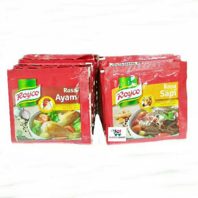Jual Royco Sachet 8 gr Rasa Ayam / Sapi Isi 576 Sachet / Karton ...