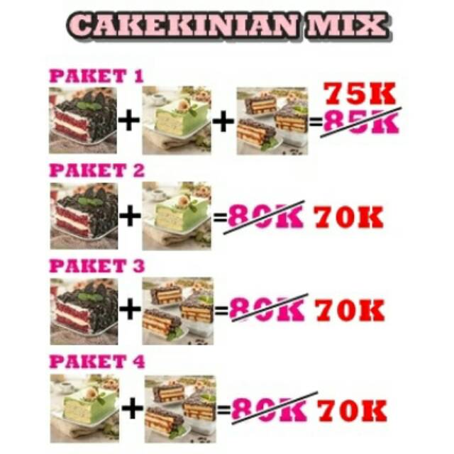 Jual Cakekinian ( mix )flash sale by arief & tiara | Shopee Indonesia