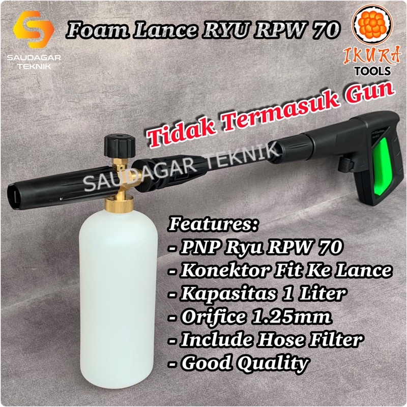 Jual FOAM LANCE RYU RPW 70 Alat Cuci Salju Jet Cleaner RYU Snow Foam ...