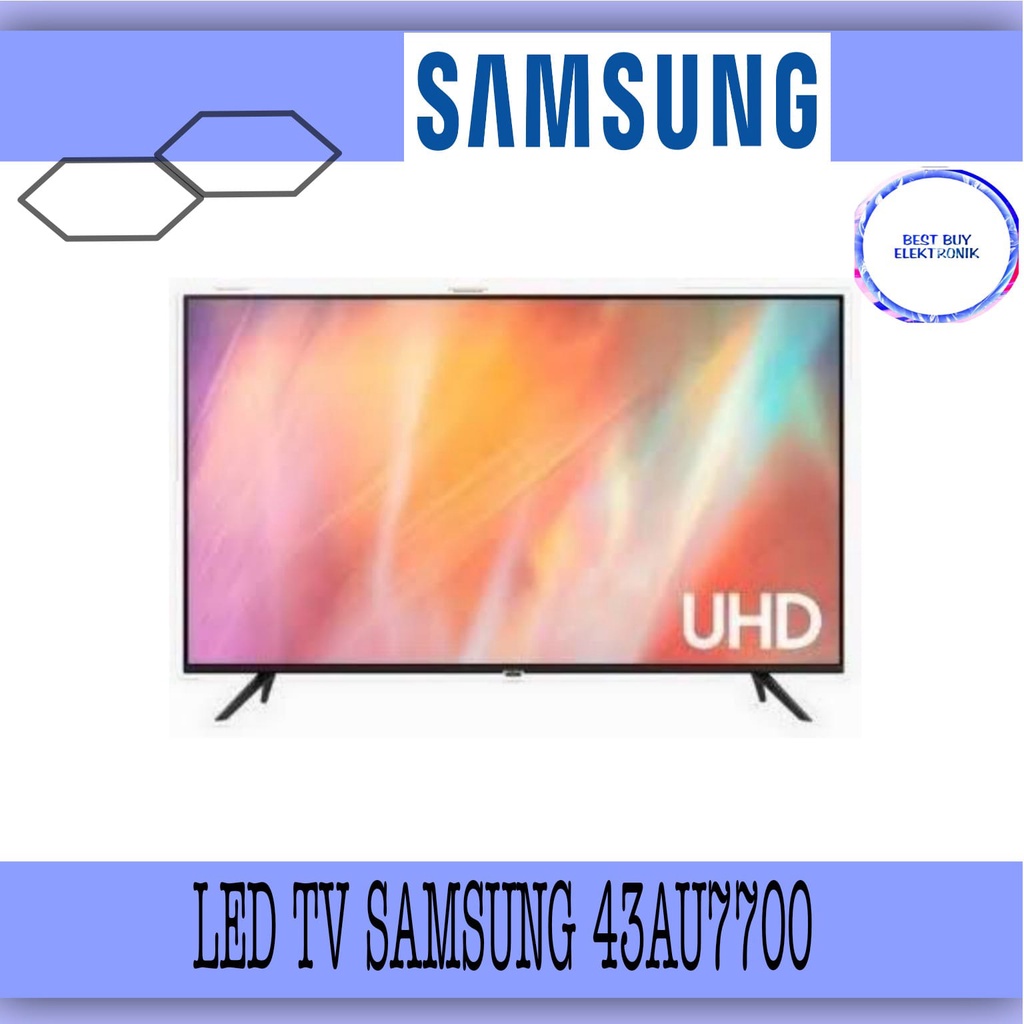 Jual LED TV SAMSUNG 43AU7700 / UA43AU7700 , SMART TV CRYSTAL UHD 4K ...